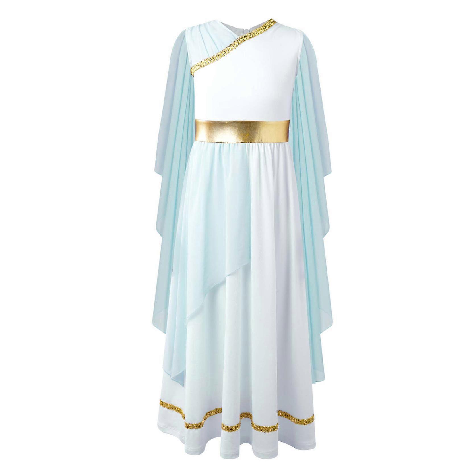 Kids Greek Costume Girls Roman Dress Ancient Greece Toga Gown Rome ...