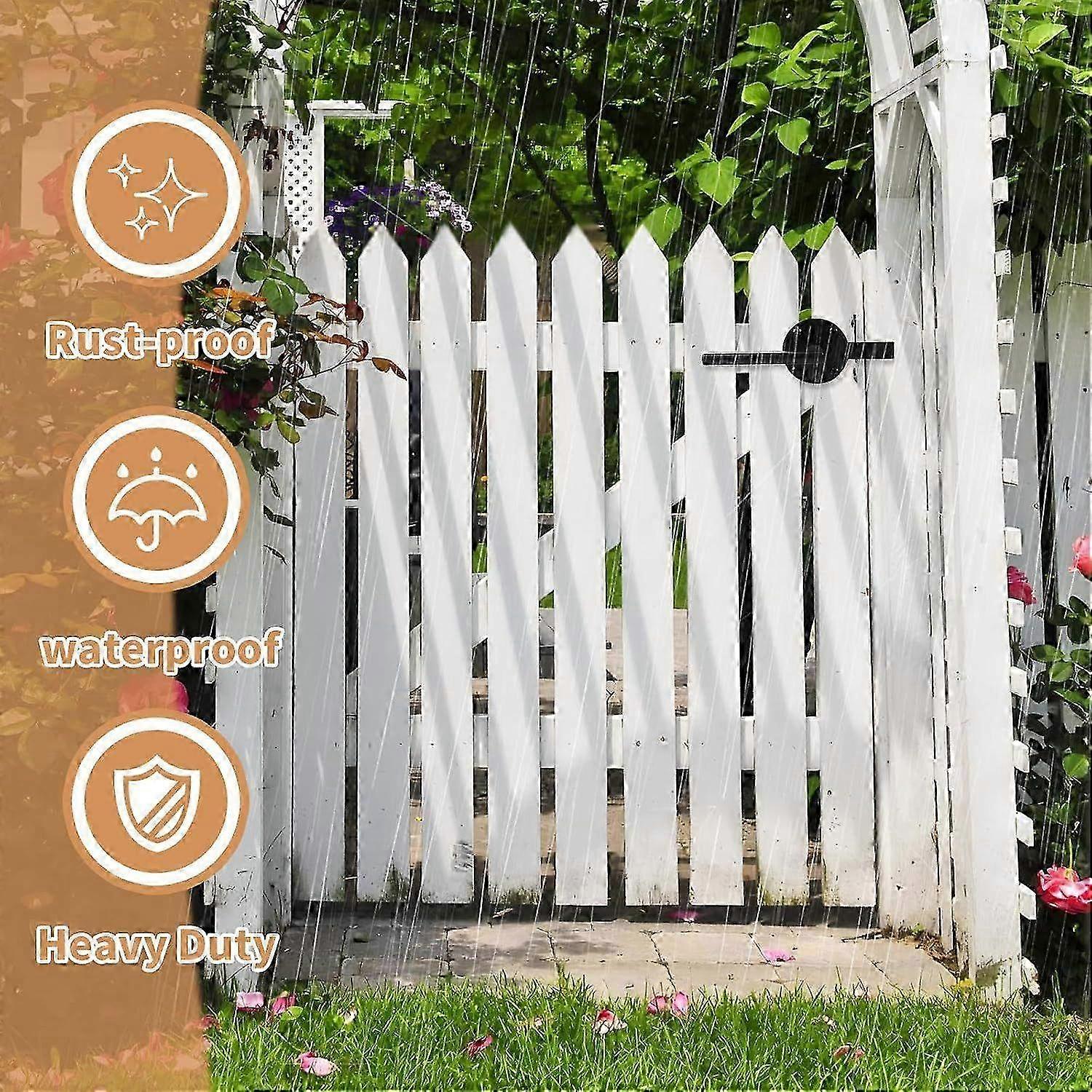 Durable Two Sided Gate Latch for Outdoor Fence, Heavy Duty Wooden Gate ...