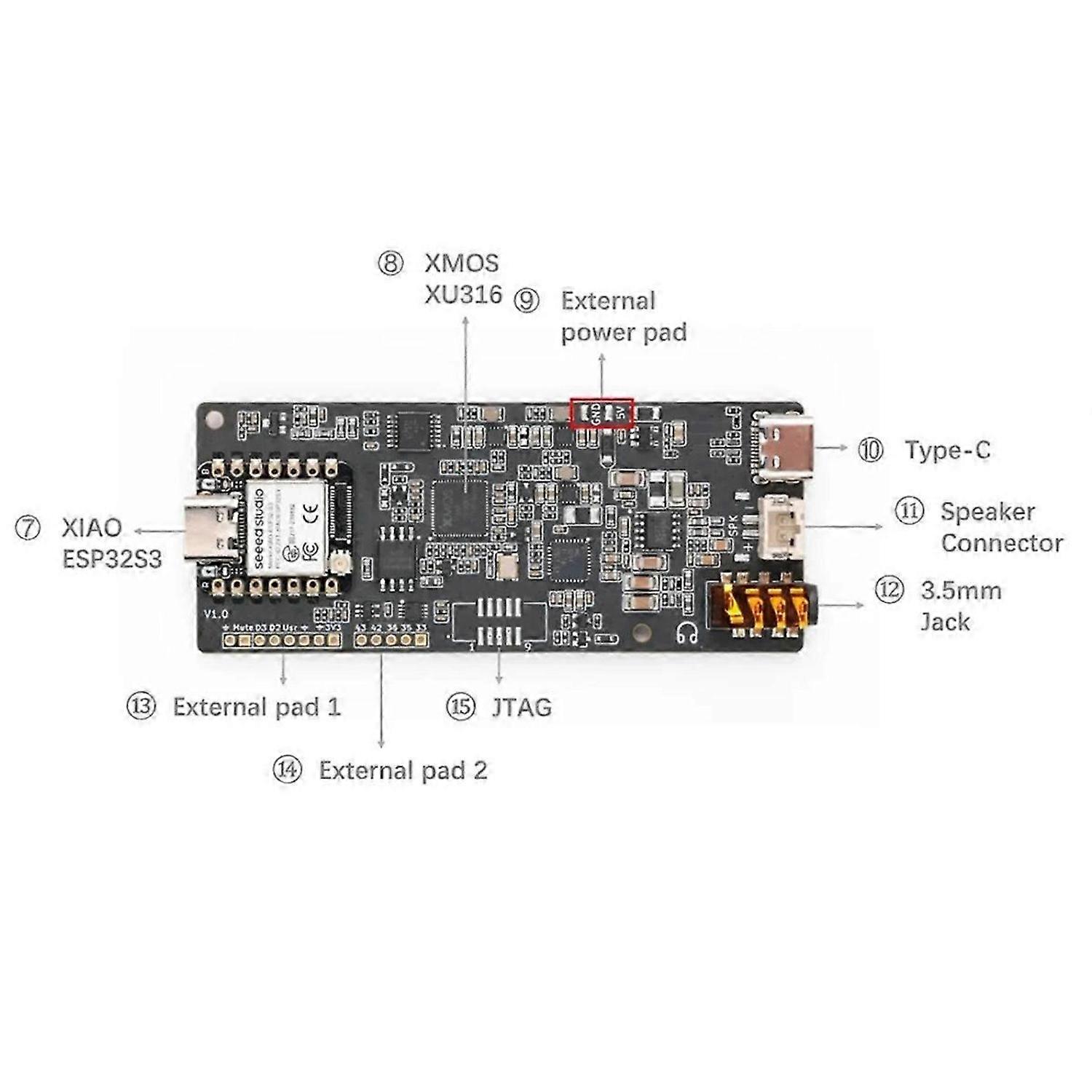 Seeed Studio ReSpeaker Lite Sprachassistent-Kit ESPHome Assistant 2 ...