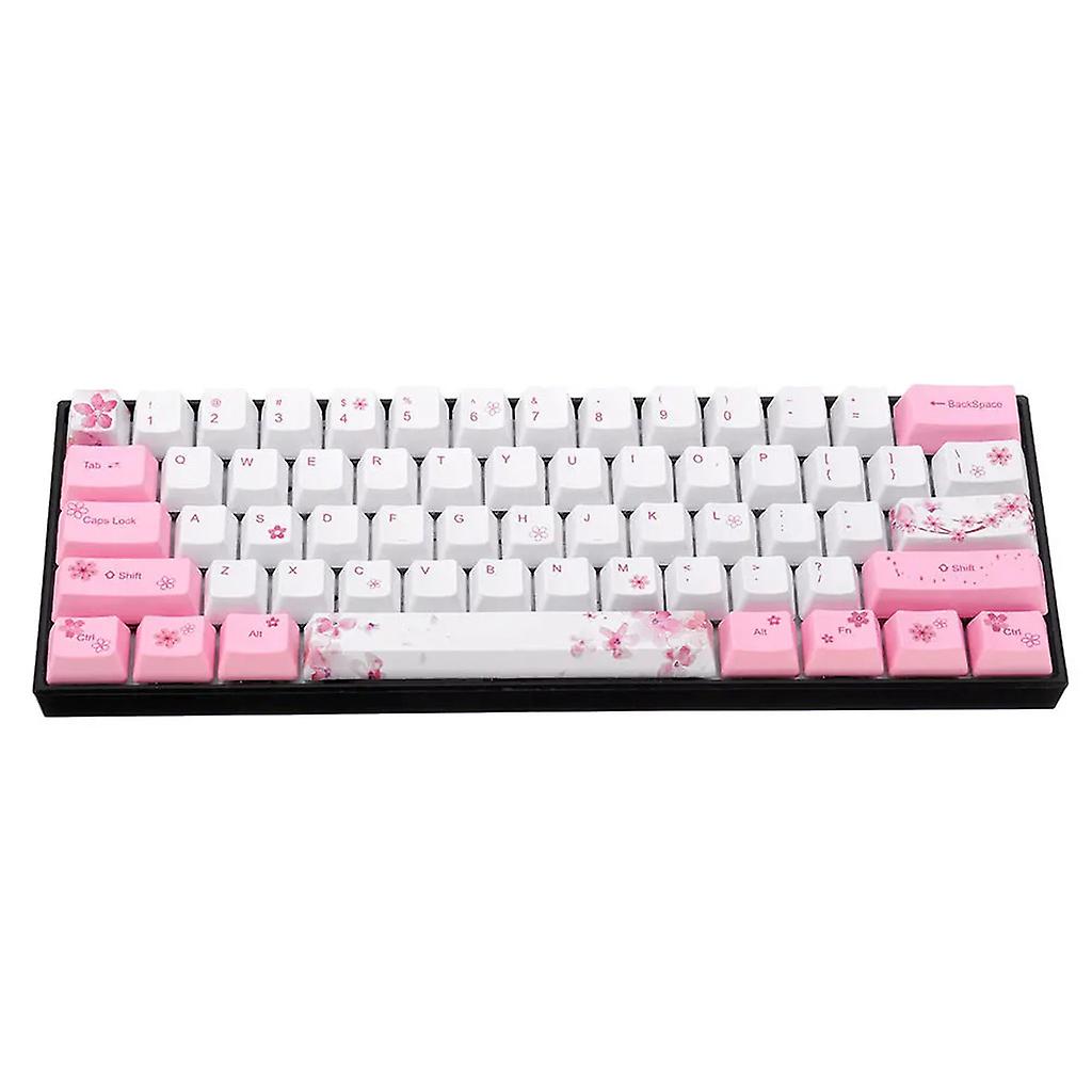 Oem Profile Keycaps Cherry Blossom Pbt Dye-sub Set For Mechanical ...