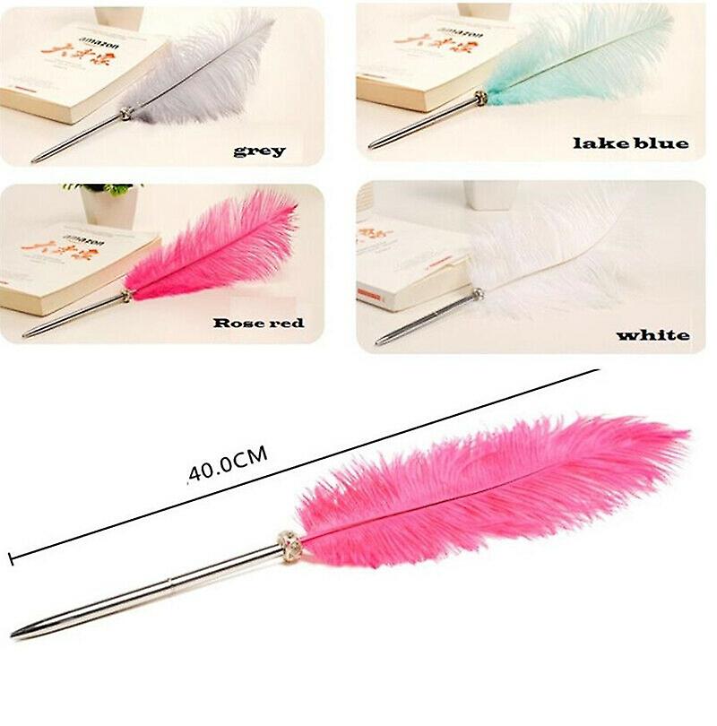 Quill Pen Feather Ballpoint Pen Wedding Signing Birthday Party Business ...