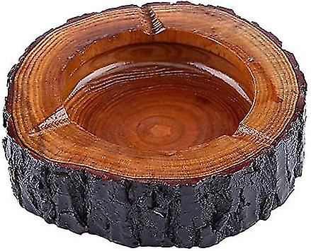 Yellow Tree Wooden Ashtray Creative Ashtray Decoration Ashtray Special ...