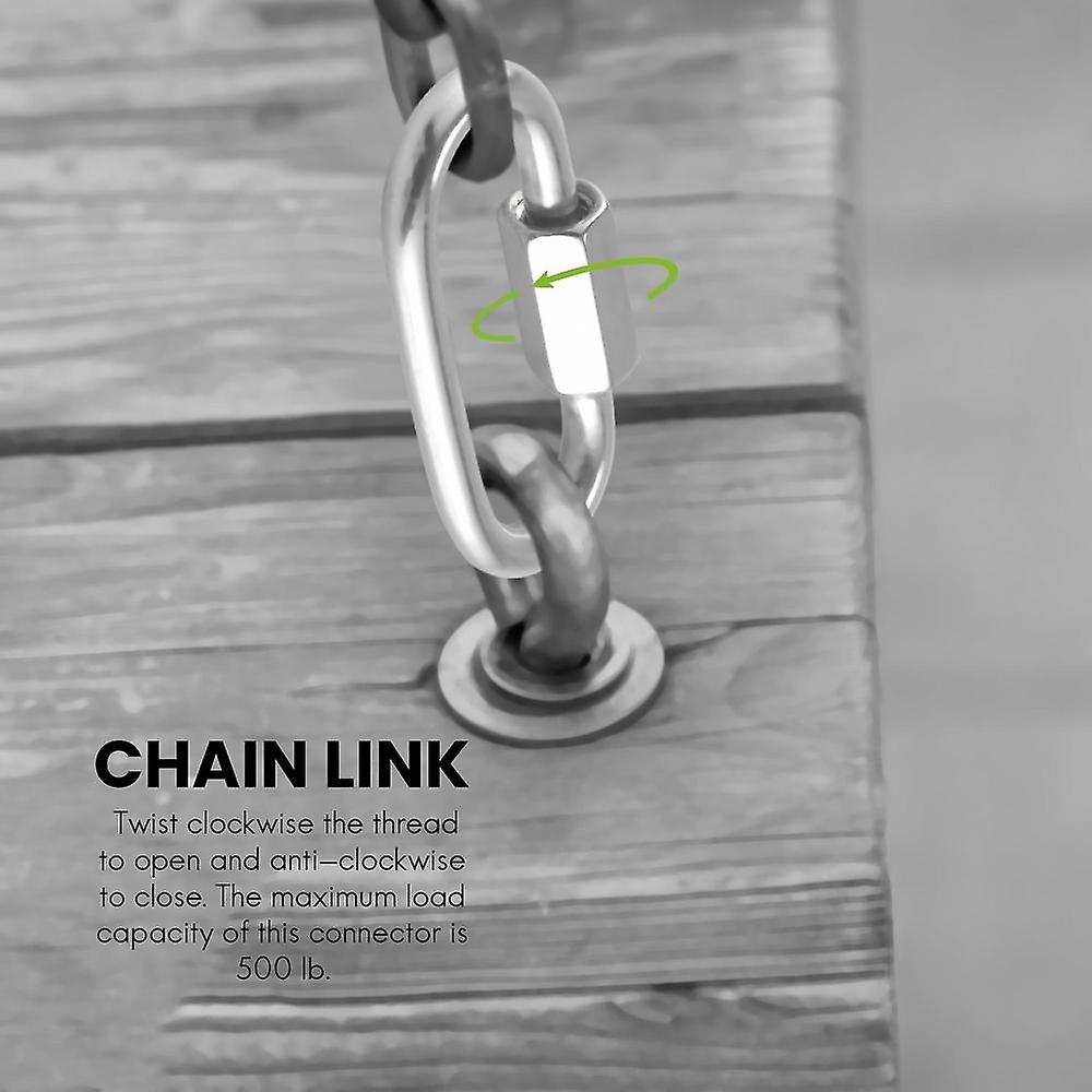 12 Pcs Quick Link M4 4mm Stainless Steel Chain Connector,heavy Duty D ...