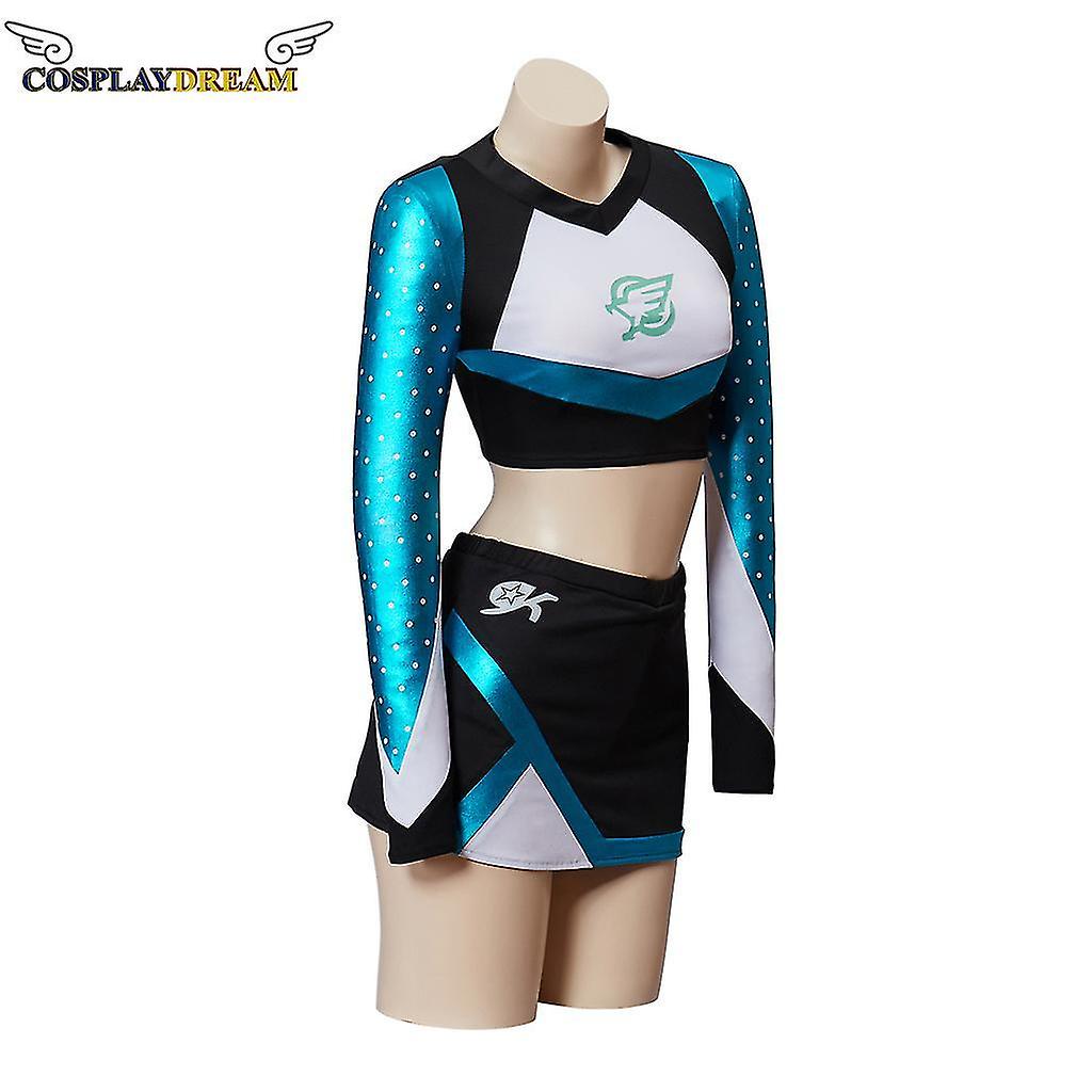 Euphoria Cheerleader Uniform Maddy Outfit Long Sleeve Crop Top With ...