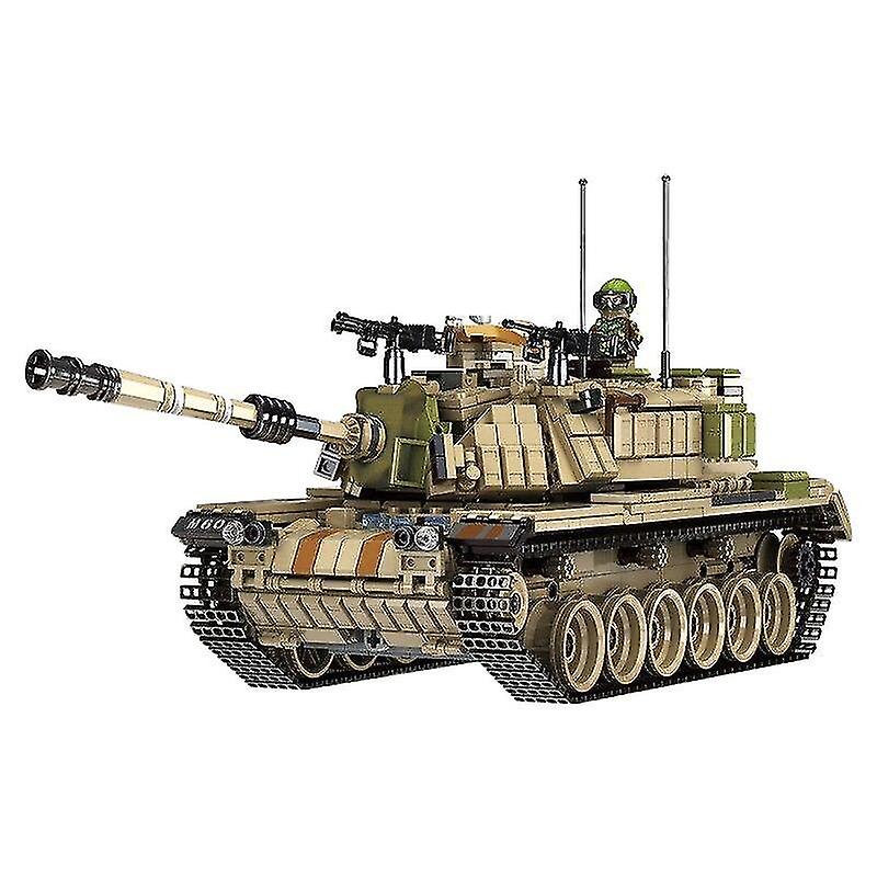 Military War M60 Patton Main Battle Tank Magach Model Bricks Building ...