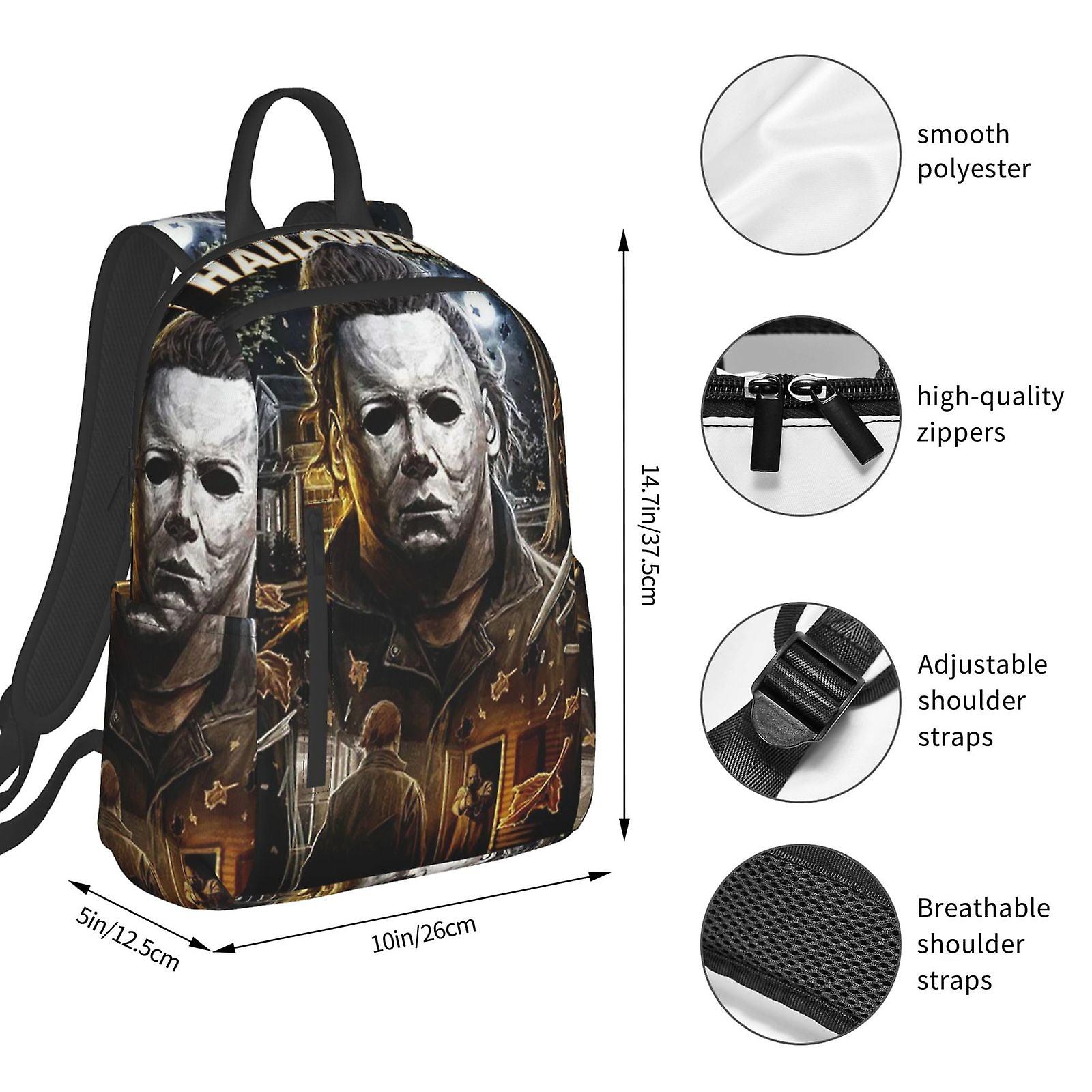 Halloween Movie Michael Myers Lightweight Backpack Student Bookbag ...