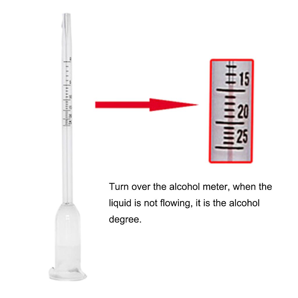 Wine Making Alcohol Meter Tester Wine Alcohol Thermometer Measure Test ...
