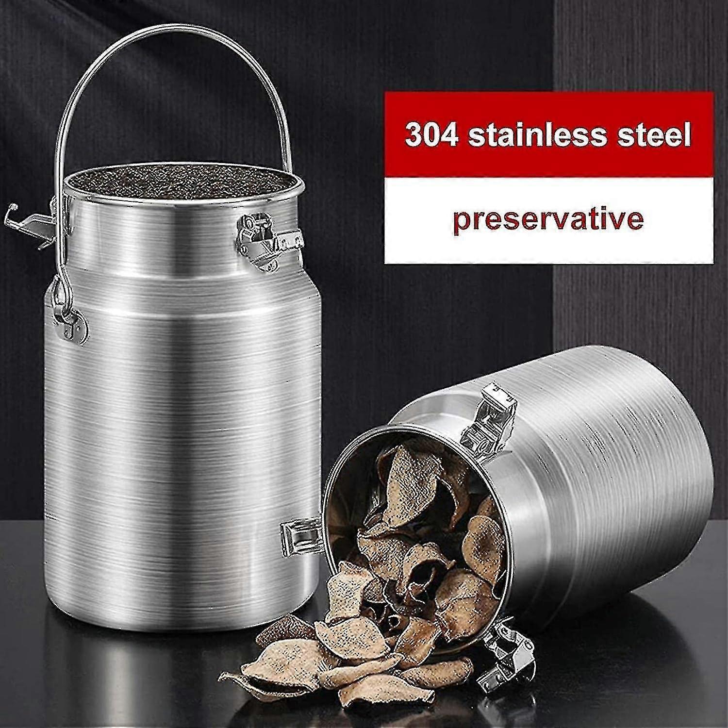 5L Transport Cans Stainless Steel Milk Can Milk Bucket Wine Pail Bucket ...