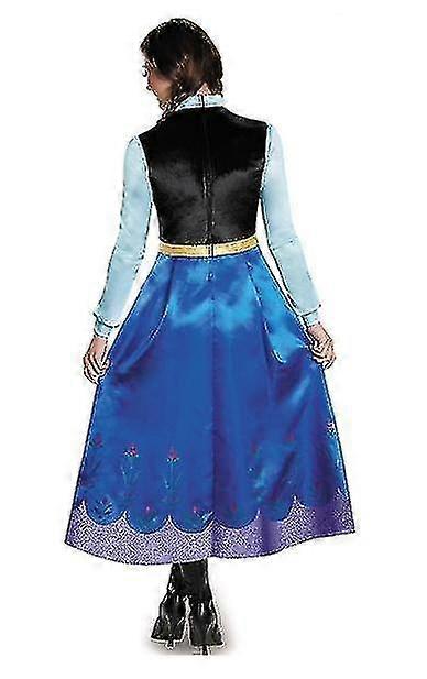Adult Princess Anna Cosplay Costume Frozen Christmas Cos Fancy Dres_1 ...