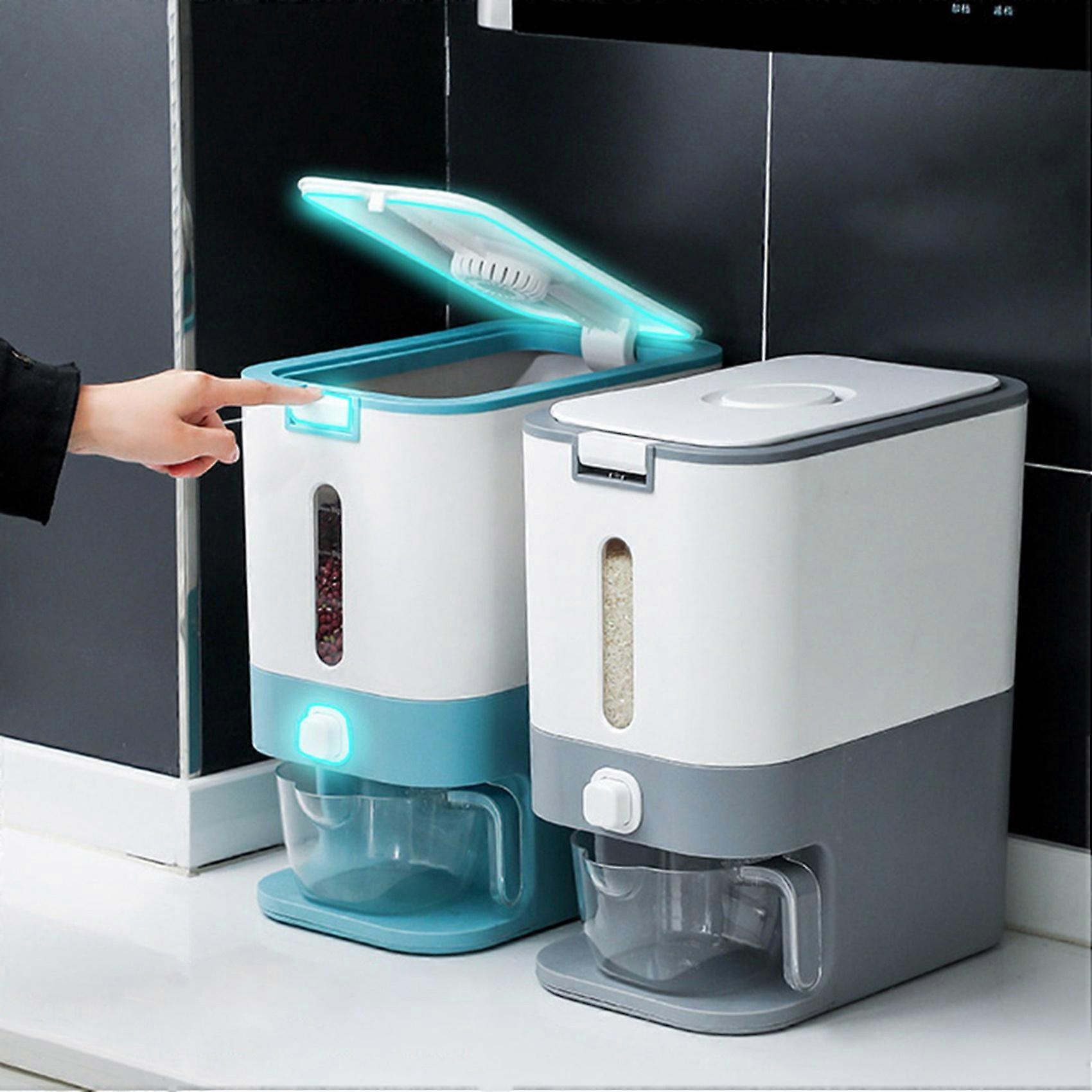Automatic Rice Dispenser Large Grain Container Storage with Lid ...