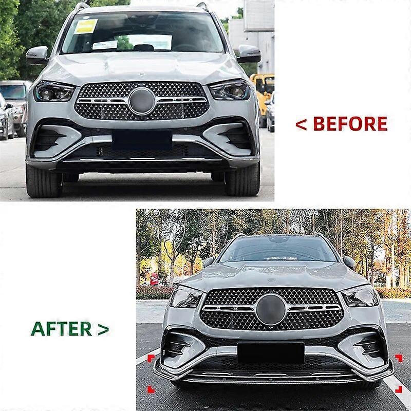 For Mercedes-Benz GLE-Class GLE Coupe W167 C167 AMG 2024 Front Bumper Lip Spoiler Diffuser ...