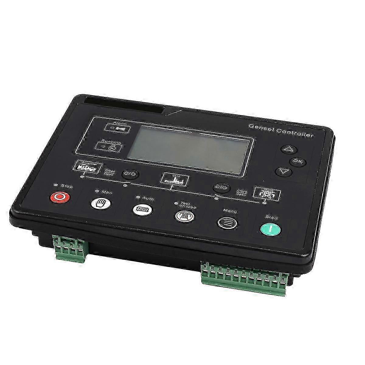 6120U AMF Generator Set Controller LCD Automatic Start Genset Ats Control Box Terminal Charge ...