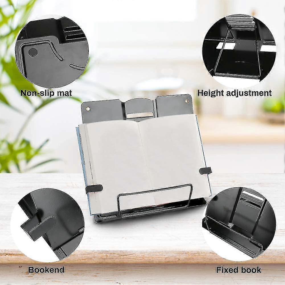 Book Holder Metal Easel Copy Holder Stand Reading/ipad/cookbook Kitchen ...