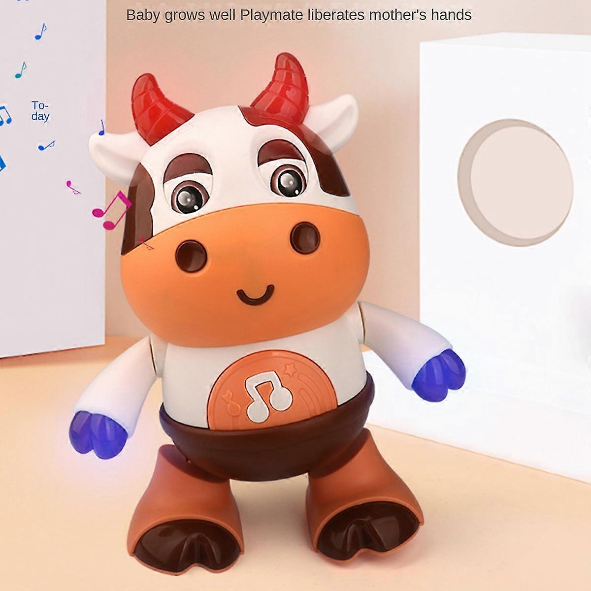 Baby Cow Musical Toys,Dancing Walking Cow Toy,Baby Walking Toy with ...