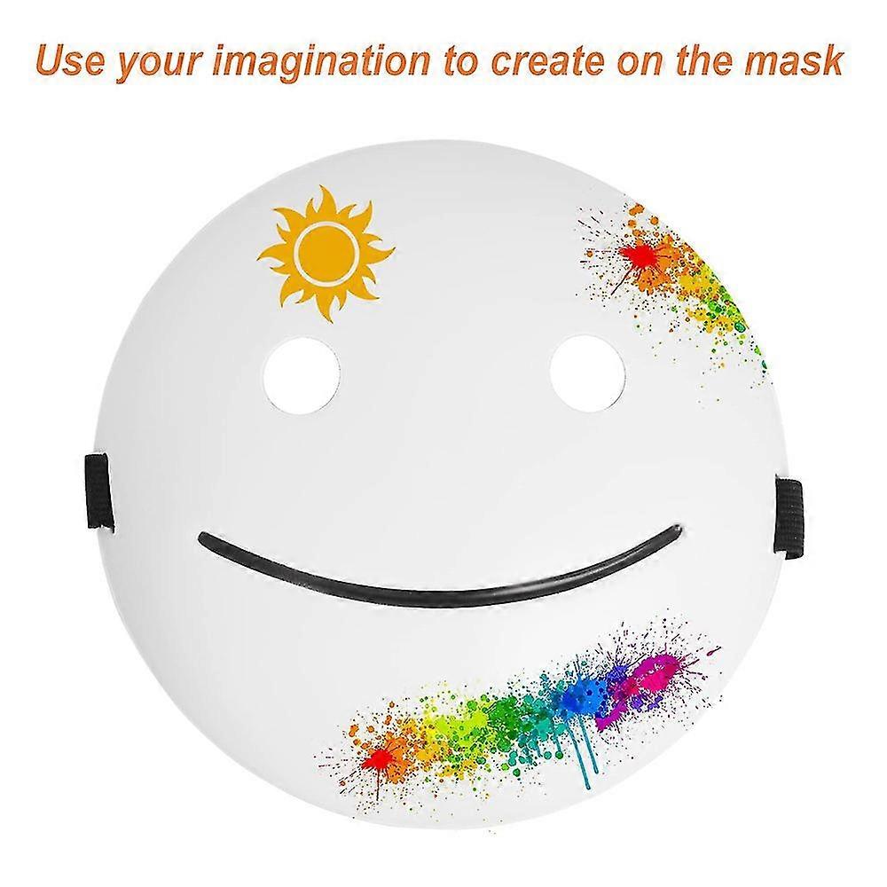 White Smile Dream Cosplay Full Face Mask Halloween Carnival Fancy Dress ...