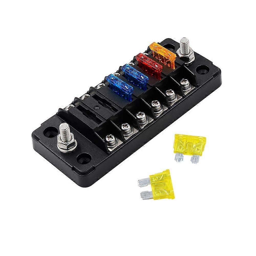 12v car fuse box 6 ways fuse box for ATO/ATC 1-20A fuse DC32 V M5 screw ...