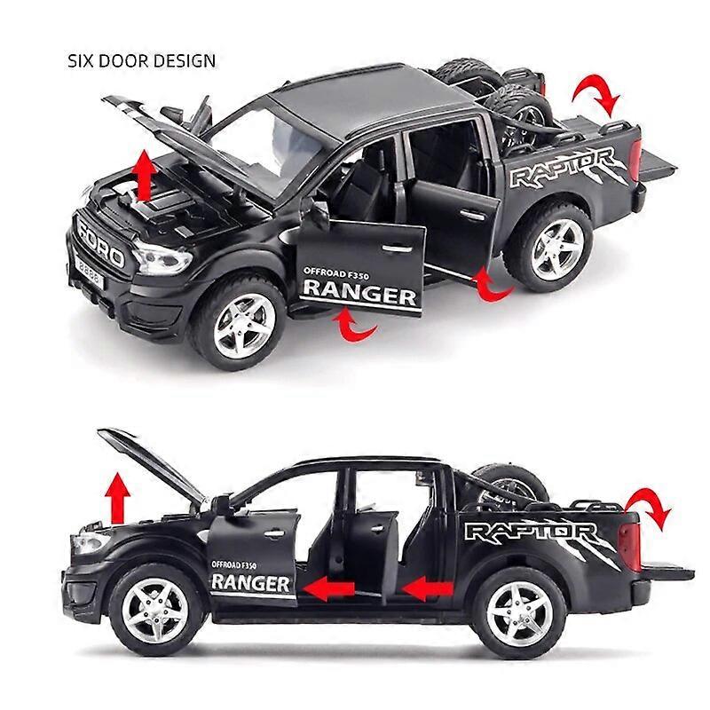 1:32 Ford Raptor F350 Alloy Pickup Car Model Diecast Metal Toy Off-road ...