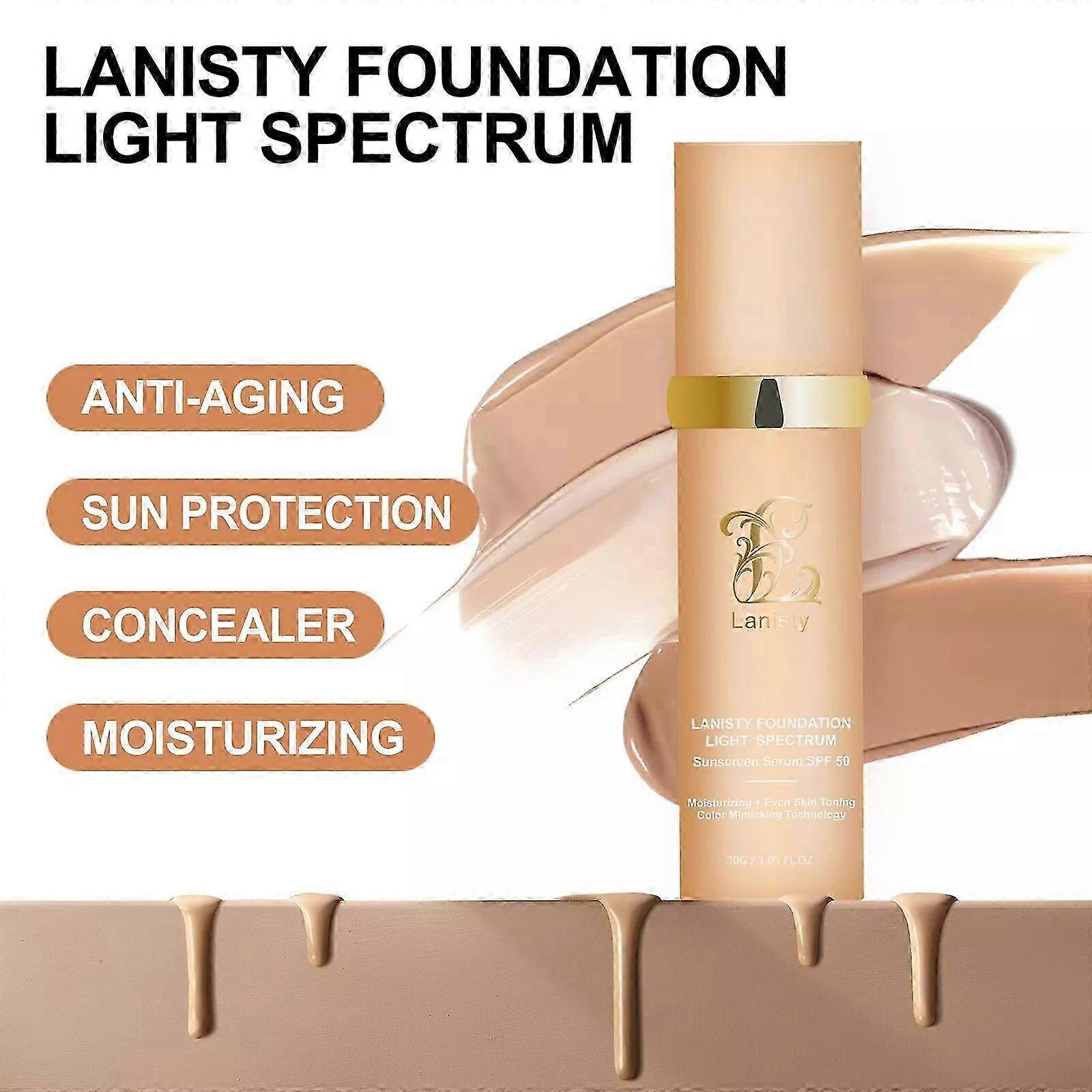 4 in 1 Biomimic Foundation Medium Spectrum by Lanisty SPF 50 1.05 fl oz ...