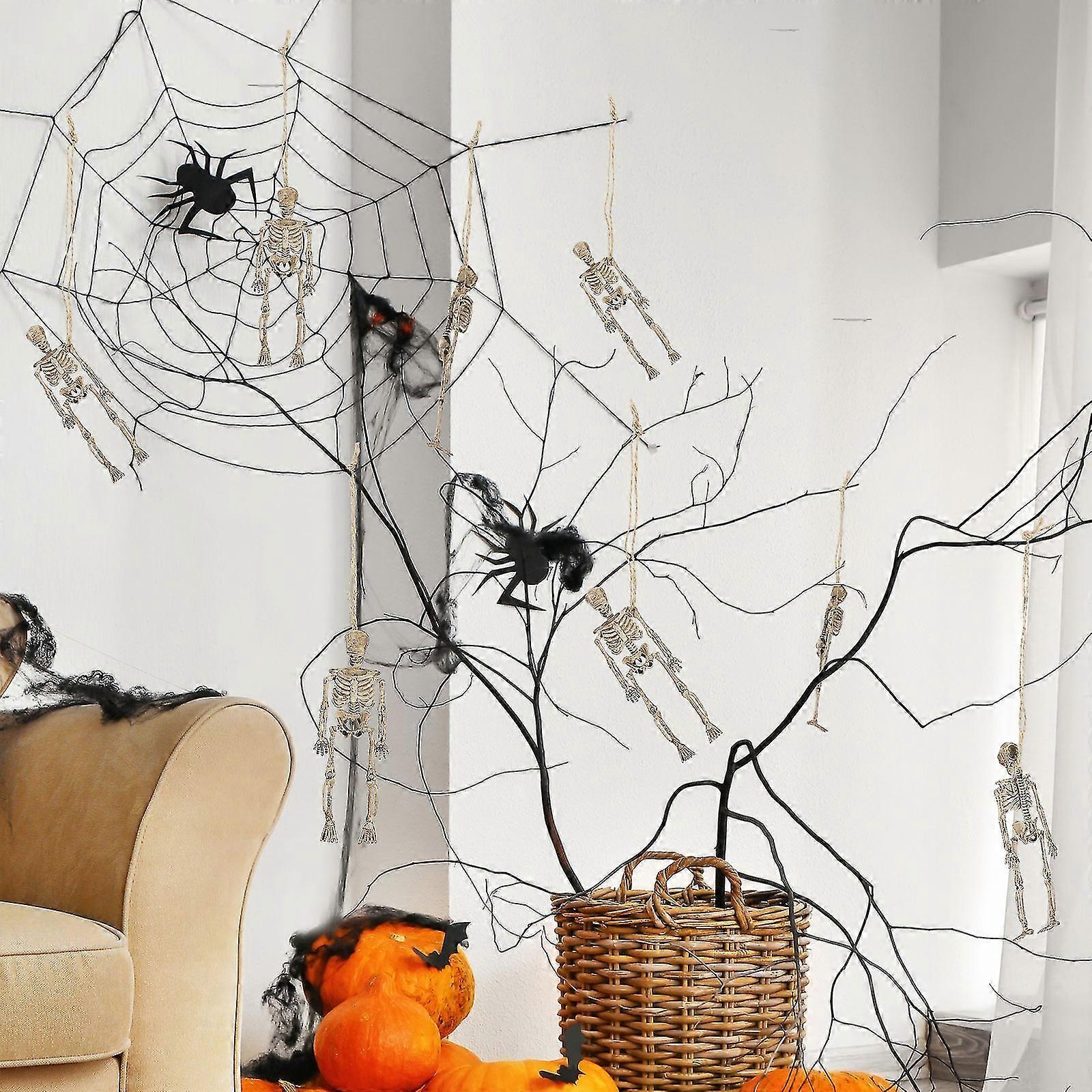 8pcs Halloween Prop Skeleton Model Lifelike Human Bones Diy Tricky ...