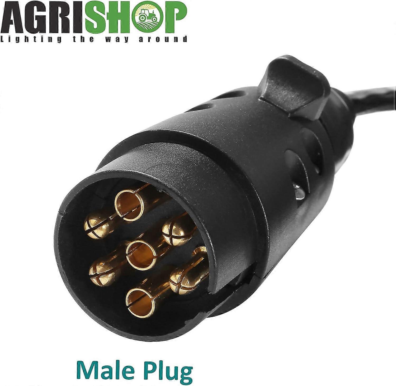 7 Pin Trailer Male To Male Cable 2.4M,12v 7pin To 7pin Towing Cable,7pin Trailer Lead,7pin ...