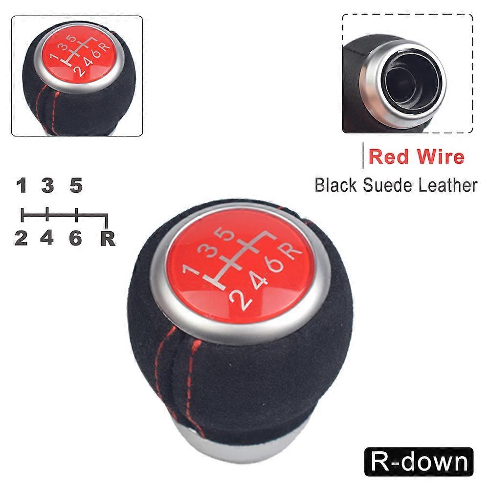 Suede Leather Gear Shift Lever Knob for SUBARU LEGACY OUTBACK FORESTER ...