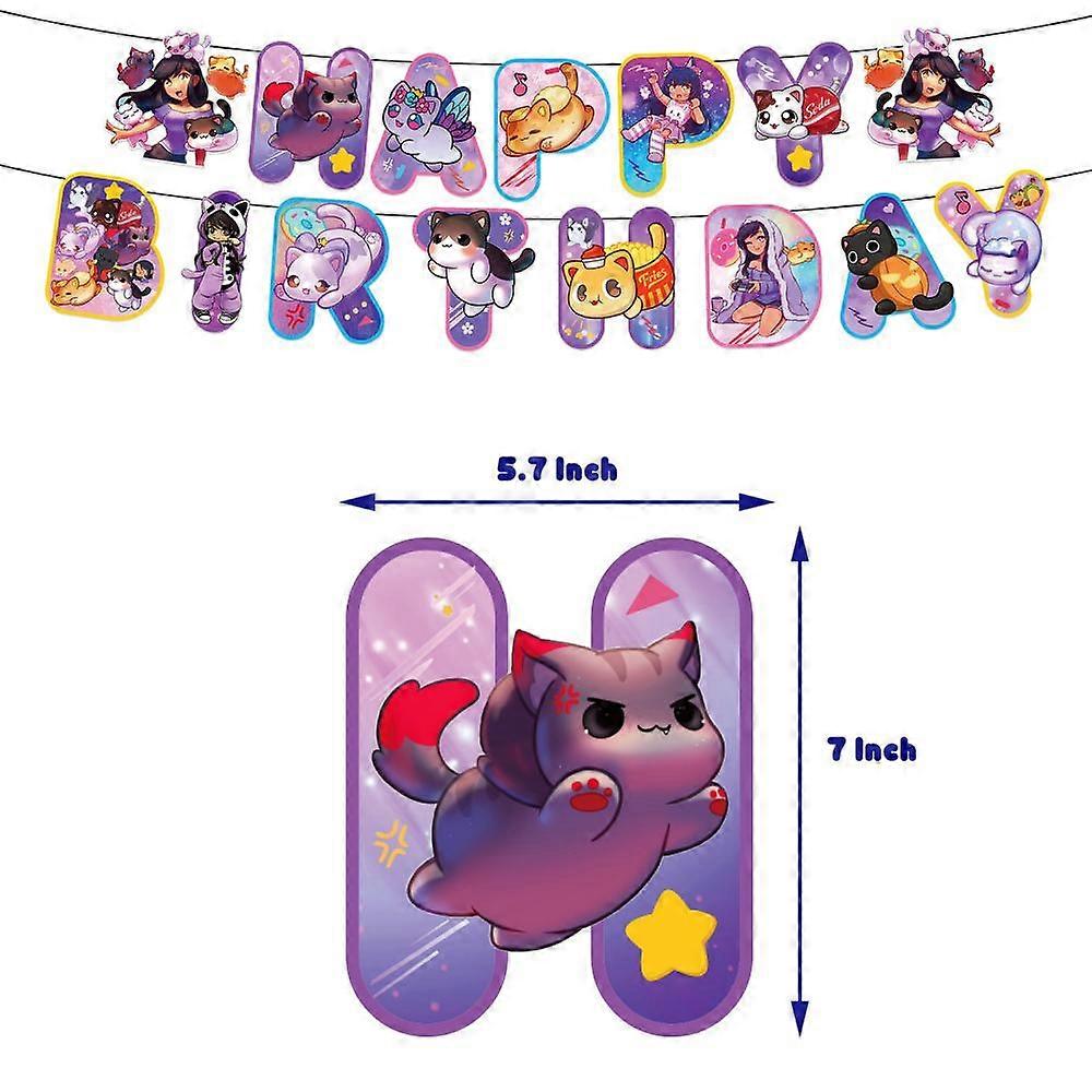 Aphmau Plushies Coke Animal Birthday Party Balloon Cake Party ...