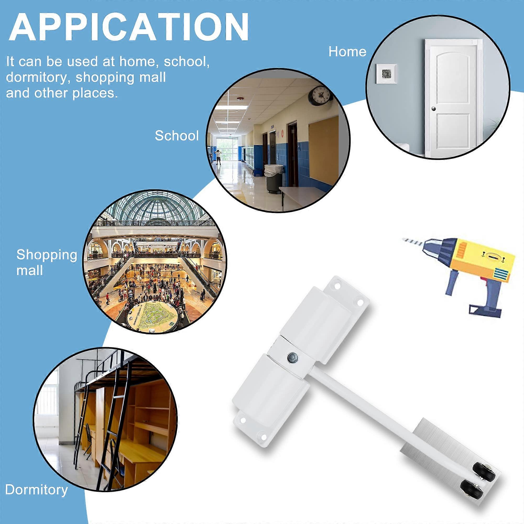 nice Pack Automatic Door Closer, Adjustable Spring Door Closer for ...