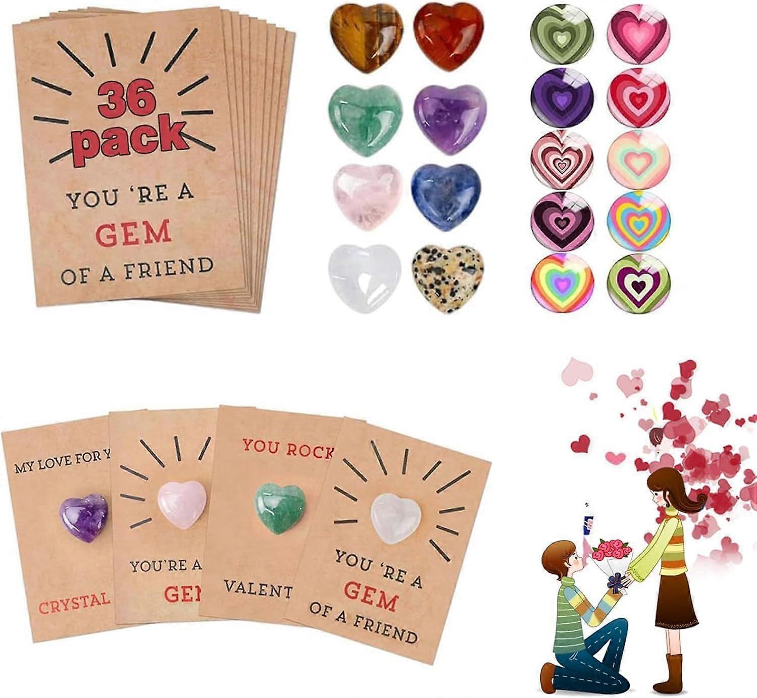 Valentines Day Gifts for Kids,12/36 Pack Valentines Cards with Heart ...