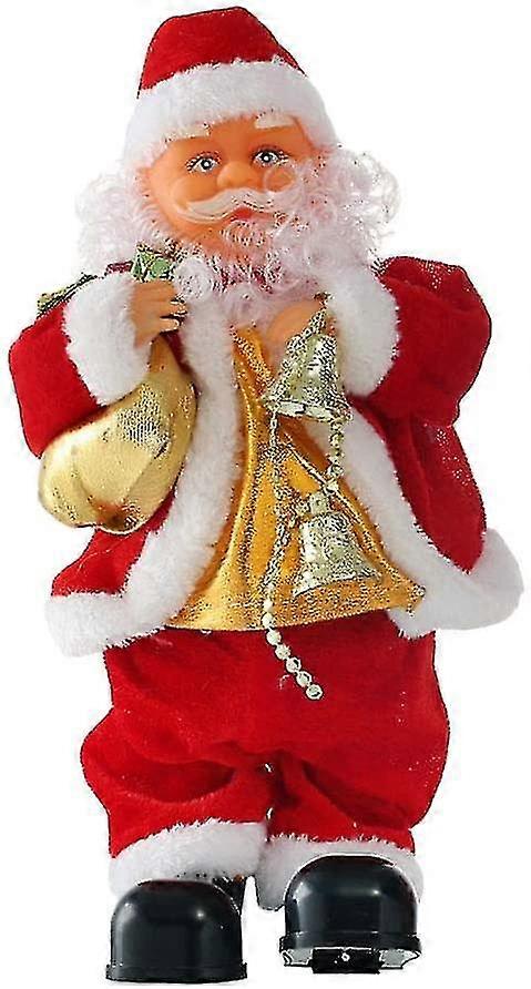 Dancing And Singing Santa Claus Battery Operated Musical Doll Stuffed ...