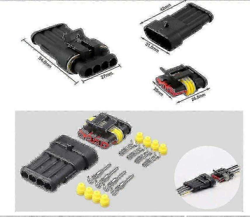 Waterproof Connector, Electrical Plug Male And Female, Awg Electrical(2 ...