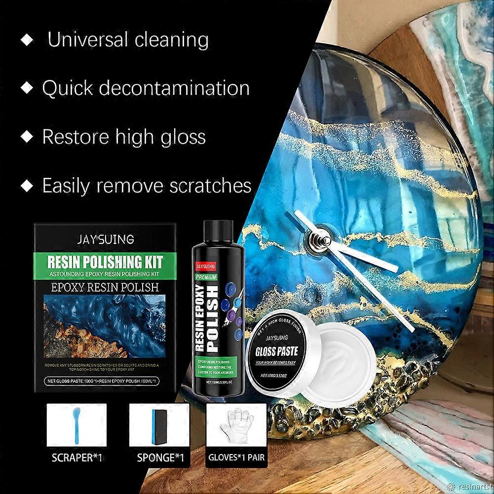 Epoxy Resin Polishing Kit, Resin Polishing Compound, Scratching Set ...
