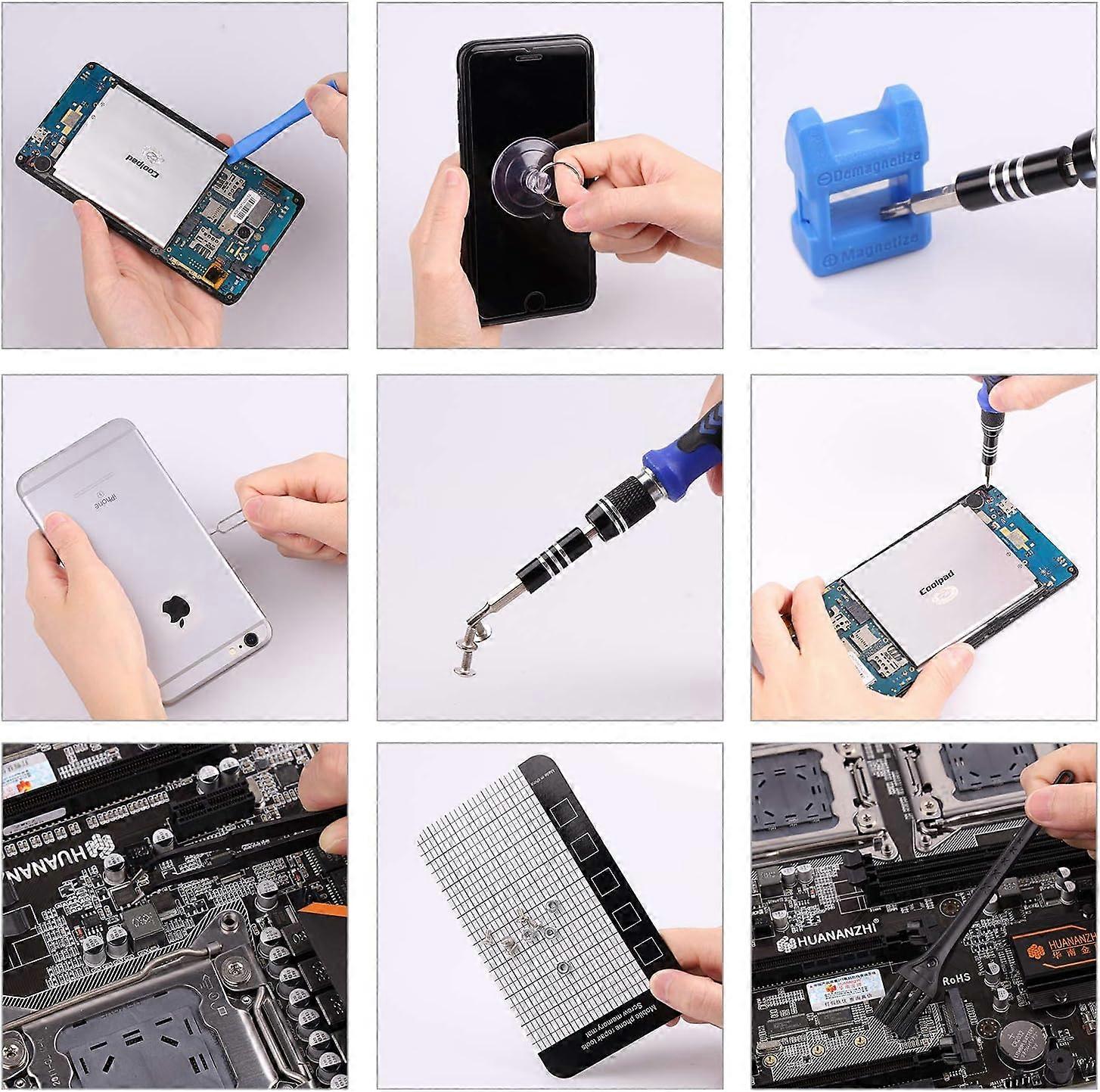 Precision Screwdriver Sets 124-Piece Computer Tool Kit with 101 Bits ...