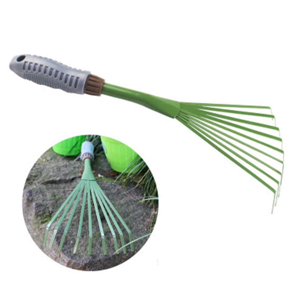 Nine-tooth Metal Garden Rake, Grass Rake, Leaves And Flowers, Iron Rake ...