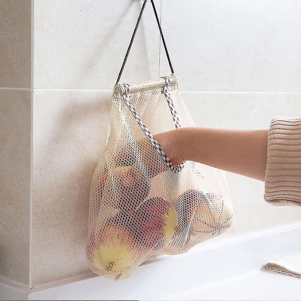Reusable Hanging Storage Mesh Bags -durable & Strong Fruit And ...