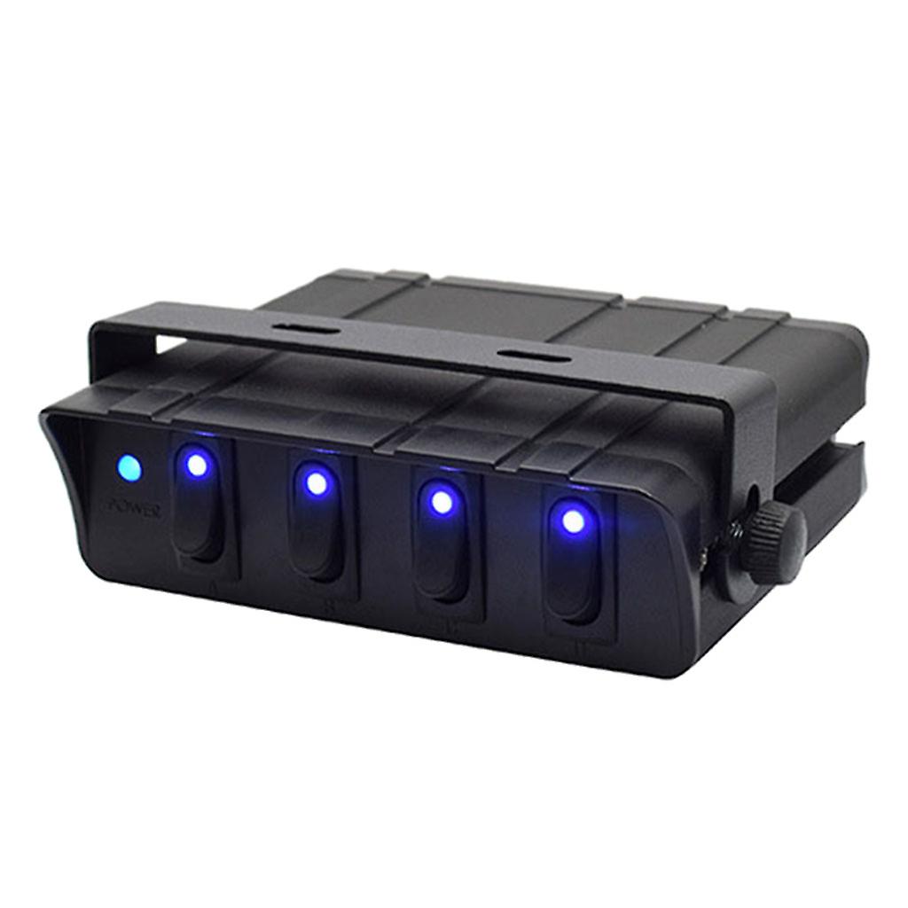 On/off Rocker Toggle Switch Panel Box 4/6 Gang 12v Rocker Switch Box 4 ...