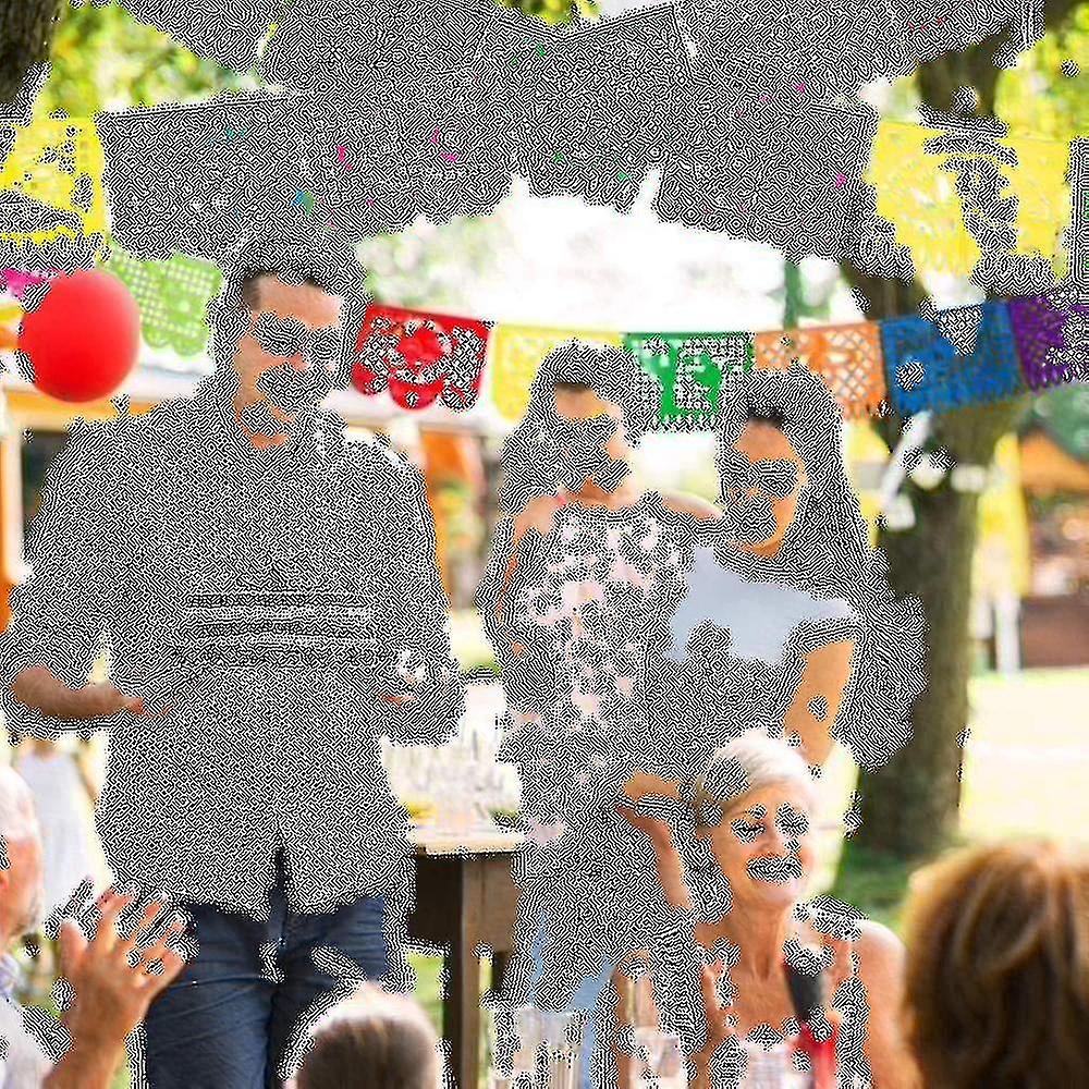 Packs Mexican Party Banner Large Plastic Papel Picado Banner Fiesta ...