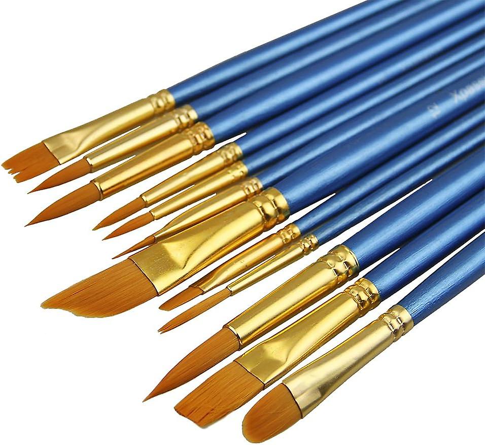 Artist Paint Brushes Set Fine Detail Nylon Paint Brush Pen With Palette ...