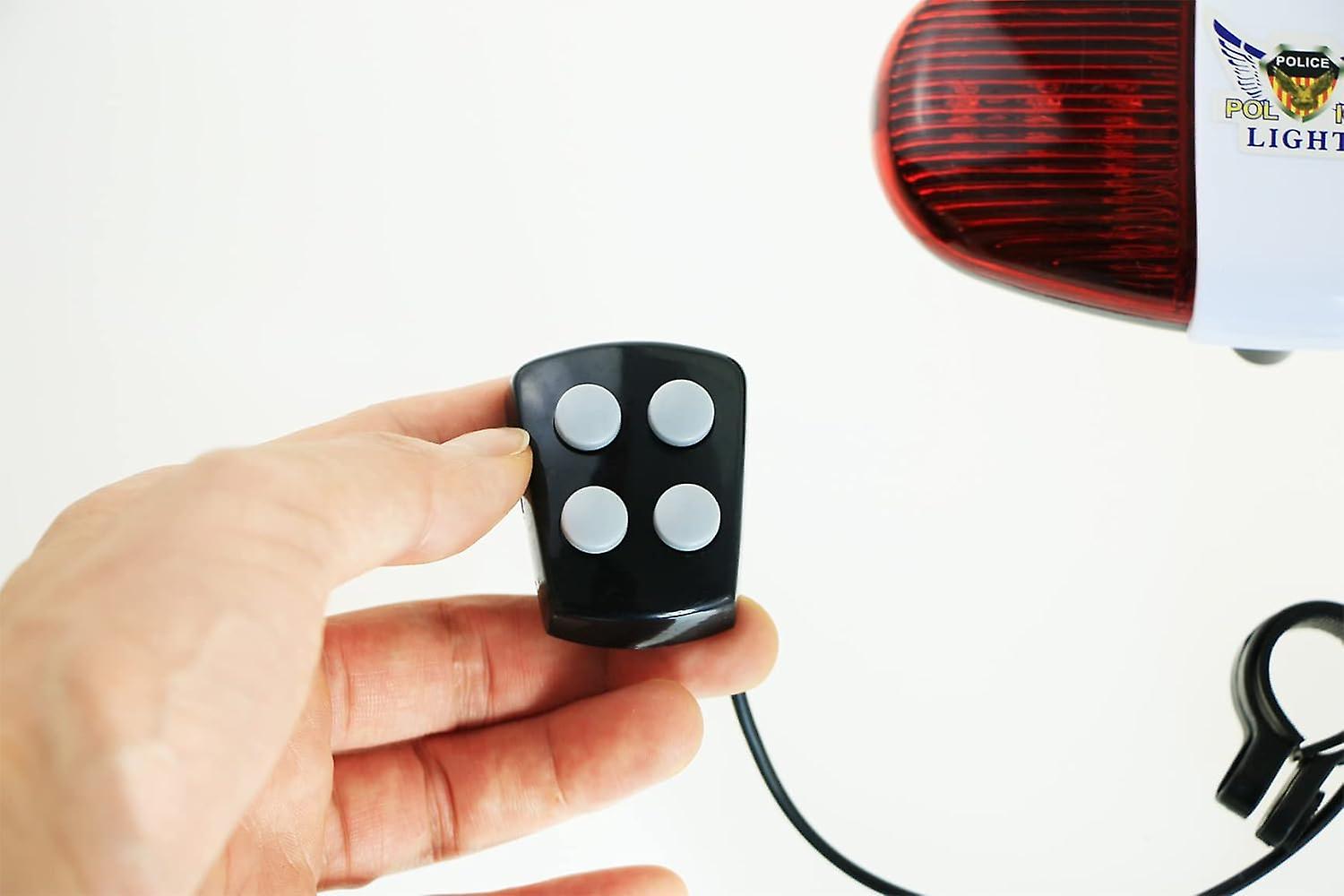 Bike Bell 6 Bicycle Police LED Light,4 Loud Siren Sound Trumpet Cycling ...