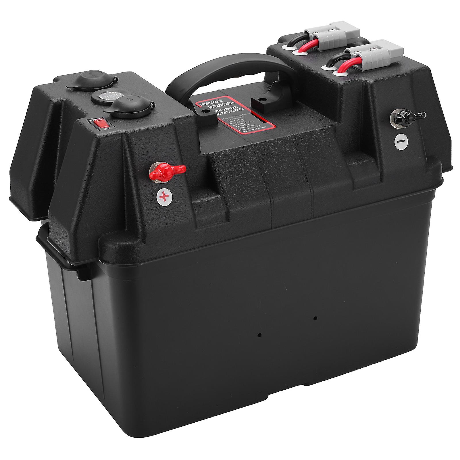 12V Marine Boat RV Yacht Trolling Motor Battery Box Power Center ...