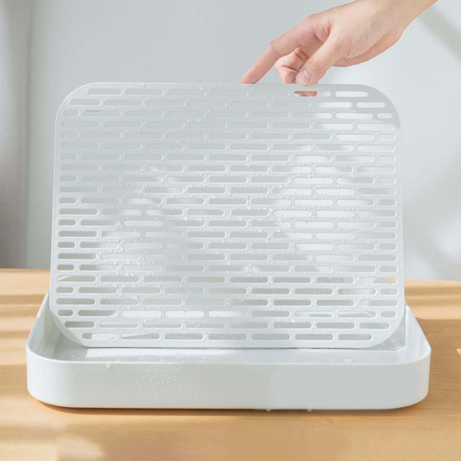 1 Set Drain Tray Double Layer Drainer Tray Durable Tea Serving Tray ...