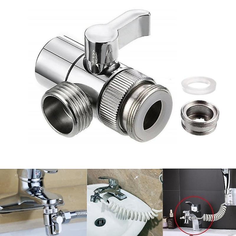 Water Tap Connector Switch Faucet Adapter Kitchen Sink Splitter ...