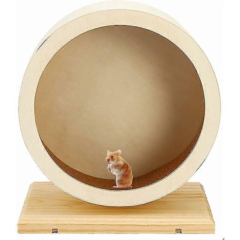 Running Wheel for Hamster, Wooden Silent Exercise Wheel for Hamster ...