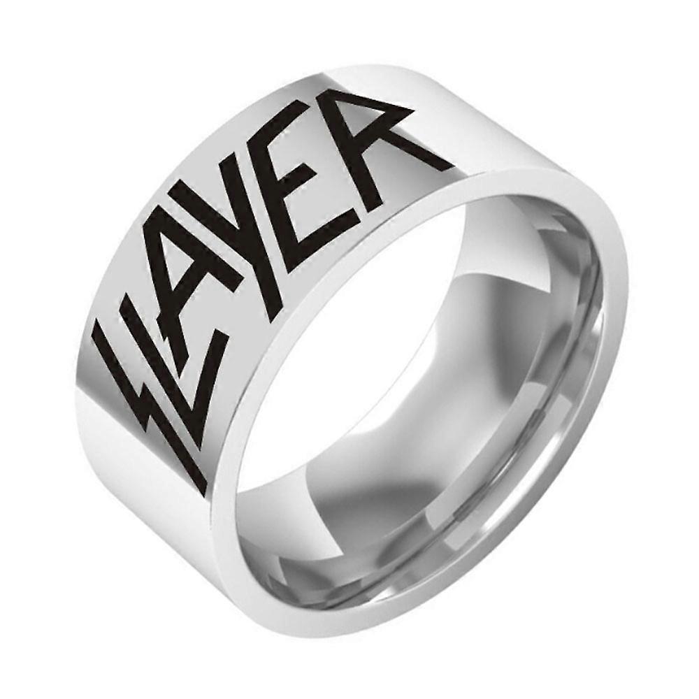 New Fashion Rock Band Marilyn Manson Logo Rings Titanium Steel Ring For ...