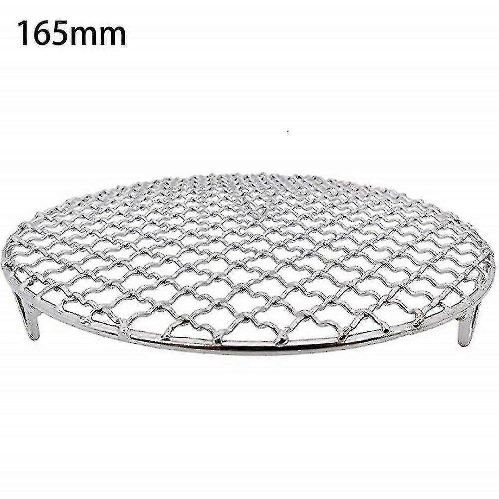 304 Stainless Steel Round Grill Net With Foot Barbecue Bbq Meshes ...