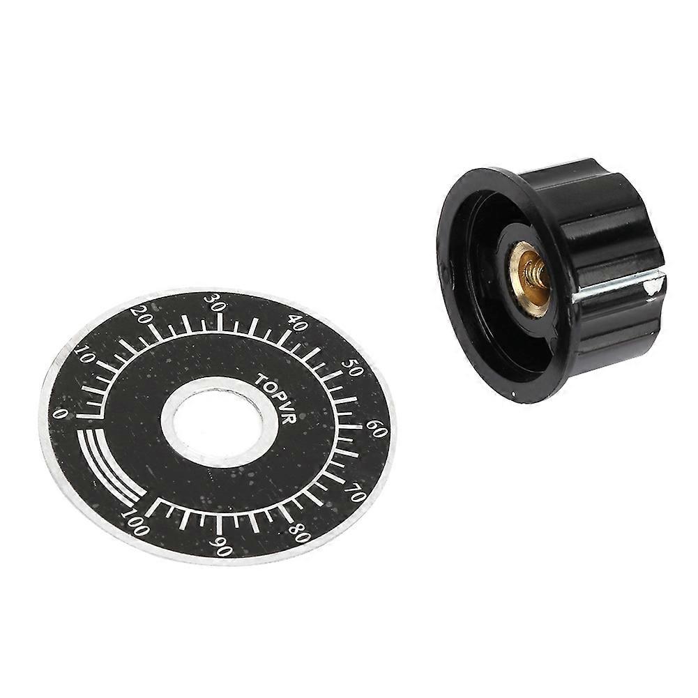 MF A03 Potentiometer Knurled Knobs Volume Control Cap Digital Dial Scale Plate | Fruugo UK