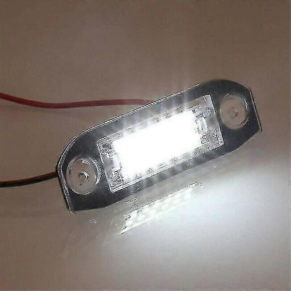 Pair LED Number Plate Light For Volvo C70 S40 S60 S80 V50 V60 V70 Xc60 ...