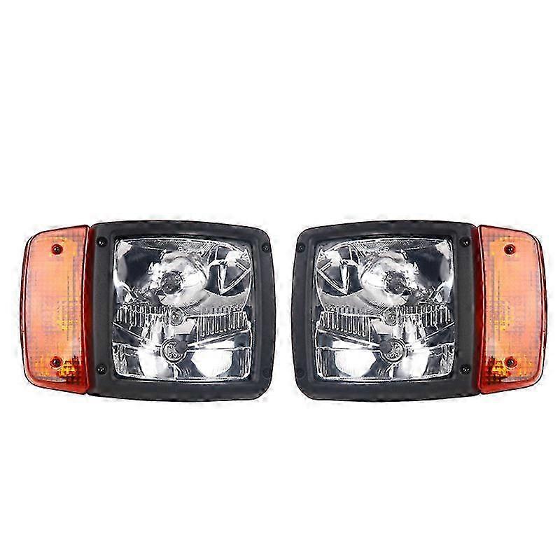Tractor Trailer LED Headlights 24V Turn Signal Indicator Lamp Work ...