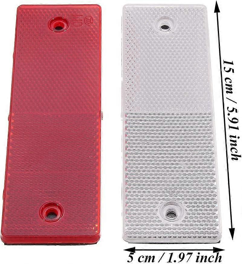 12 Pieces Truck Reflectors, Reflective Warning Plate, Reflectors For ...