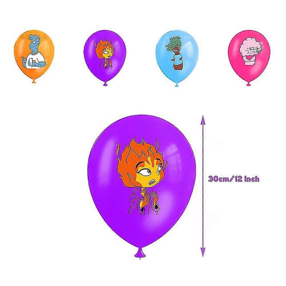 Elemental Movie Theme Party Supplies Decoration Set Happy Birthday ...