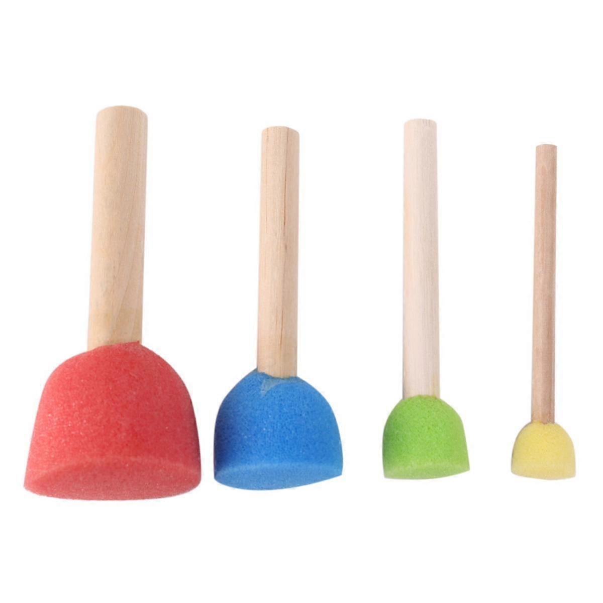 Foam Pouncer Assortment-Sponge Painting Stippler Set 24/pkg-Foam Brush ...